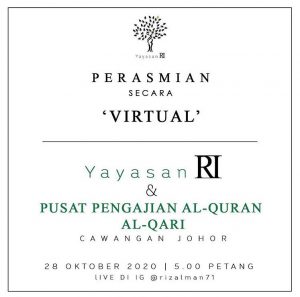 YAYASAN RI Bakal Lahirkan QARI & QARIAH, DATO' RIZALMAN Rasmi Pusat ...