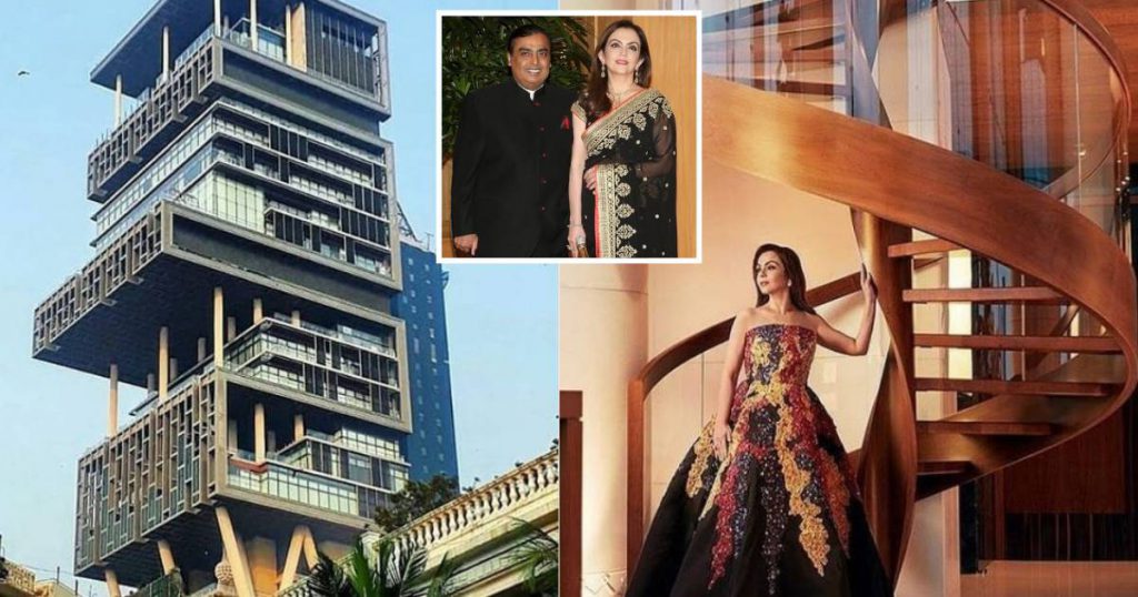 Kediaman 27 Tingkat Bernilai USD1 Billion, NITA AMBANI Pemilik RUMAH ...