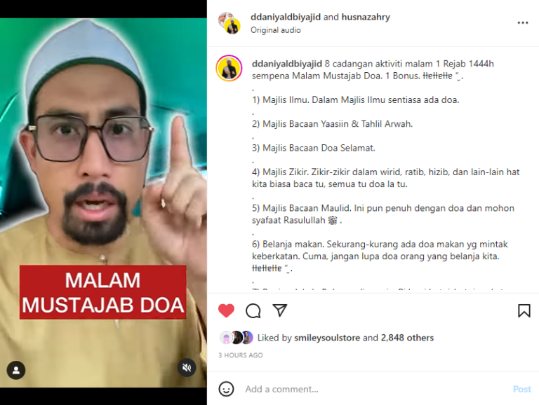 1 Rejab Malam Mustajab Doa, USTAZ DON DANIYAL Kongsi 9 Aktiviti Malam ...