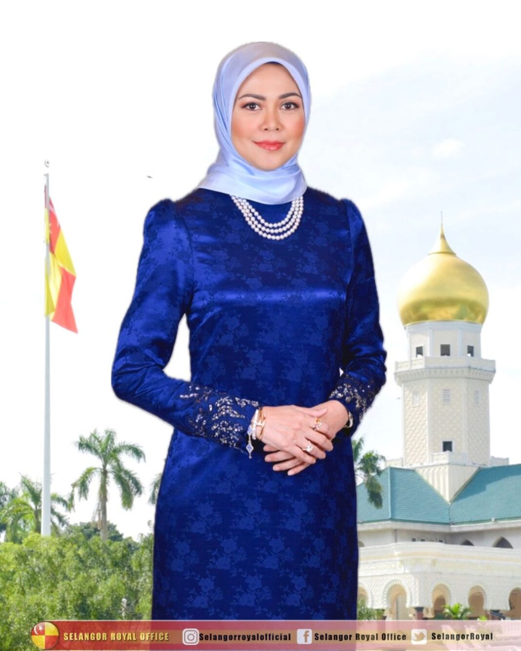 Anggun Mempersona, Potret Rasmi Baharu Tengku Permaisuri Selangor ...
