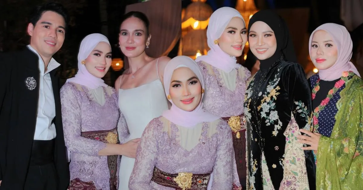 Fasha Sandha & Nabila Razali Jemputan Resepsi Perkahwinan Luna Maya di ...